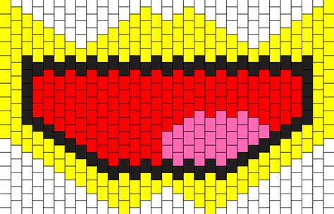 Awesome Face Kandi Mask Bead Pattern Peyote Bead Patterns Misc Bead Patterns