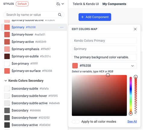 Using Variable Modes Building Visual Styles Progress Themebuilder