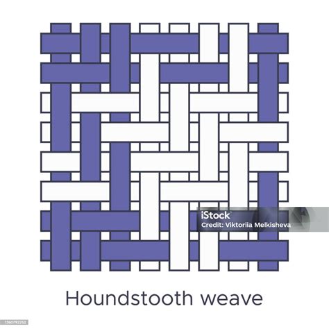 패브릭 하운드투스 직조 유형 샘플 섬유 교육을 위한 샘플을 짜는 다 픽토그램 라인 패브릭 스와치가 있는 컬렉션 편집 가능한 스트로크가 있는 플랫 아이콘 스타일의 벡터 그림
