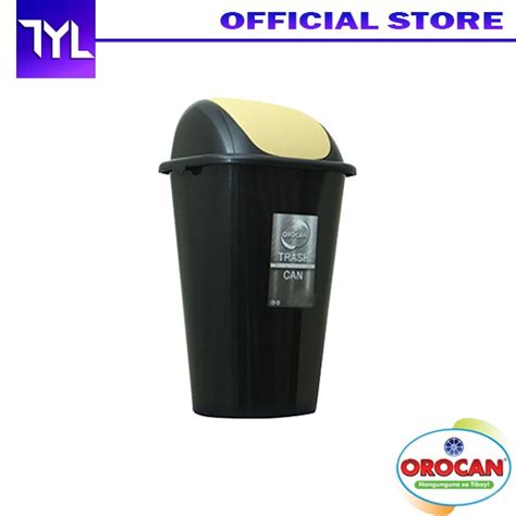 Orocan L Trashbin W Swing Cover Trashcan Trash Can Trash Bin Waste Disposal Garbage