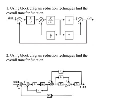 solved using block diagram reduction techniques find