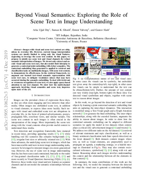 Pdf Beyond Visual Semantics Exploring The Role Of Scene Text In Image Understanding