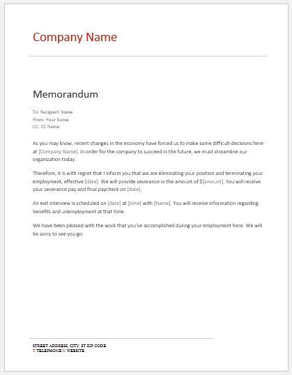 Internal Memo Templates For MS Word Word Excel Templates