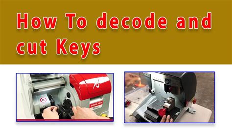 How To Decode And Cut Keys YouTube