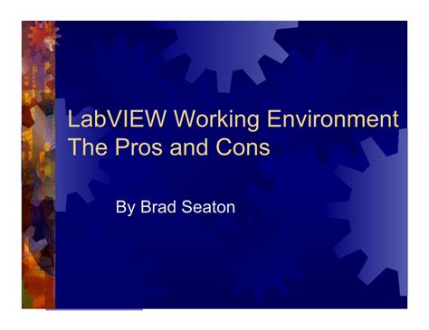 Pdf Labview Working Environment The Pros And Cons · Labview Is Used To Interact With Analog Or Pdf Labview Working Environment The Pros And Cons · Labview Is Used To Interact With Analog Or