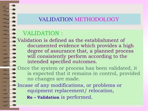PPT VALIDATION METHODOLOGY PowerPoint Presentation Free Download ID 3218963