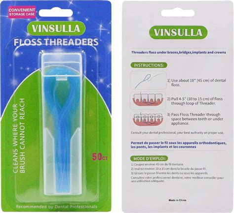 Floss Threaders For Braces Bridges And Implants 450 Count 3 Pack Dental Flossing Tool