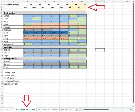 gather data from various sheets based on selected date r excel