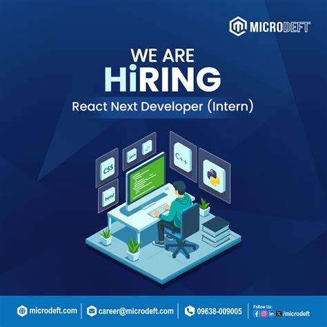 React Next Developer Intern Microdeft