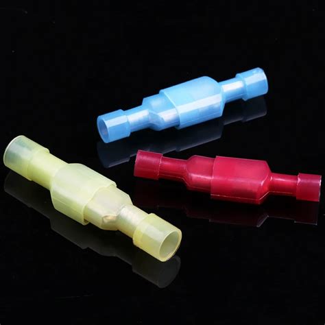 PCS High Quality Nylon Fully Insulated Butt Connectors Spade Male Female Electrical Crimp