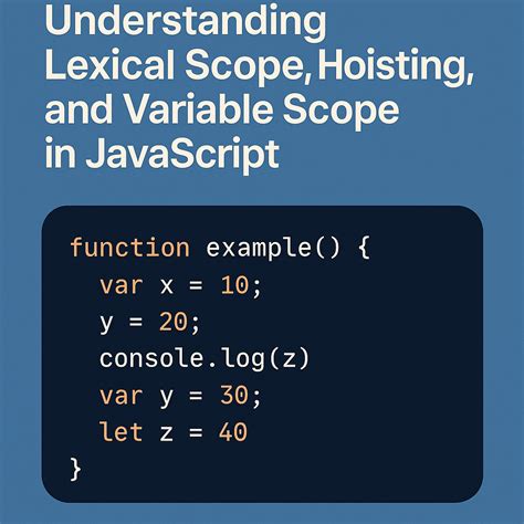 🌐 Understanding Lexical Scope Hoisting And Variable Scope In Javascript By Karan Anand May