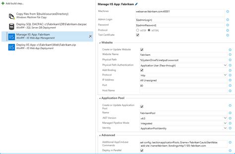 IIS Web App Deployment Using WinRM Visual Studio Marketplace