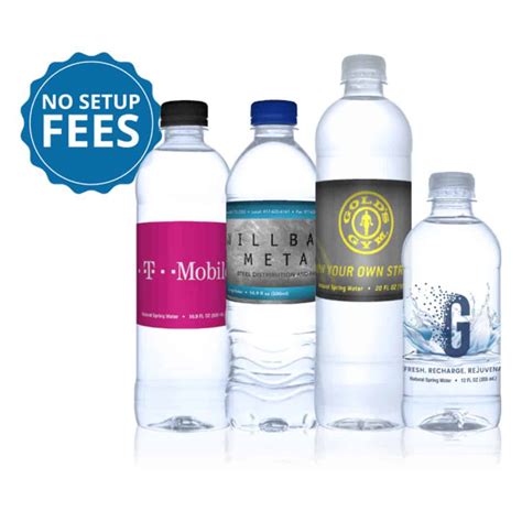 Custom Printed Water Bottle Labels Sticker Labels Wine Labels