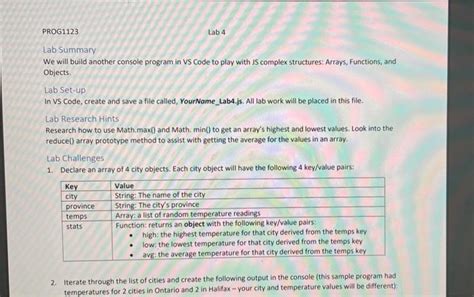 Solved Prog1123 Lab 4 Lab Summary We Will Build Another