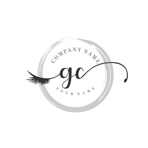 Initial GC Logo Handwriting Beauty Salon Fashion Modern Luxury Monogram Vector Art At