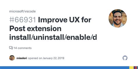 Improve Ux For Post Extension Install Uninstall Enable Disable Issue Microsoft Vscode