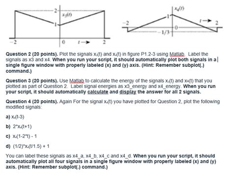 Plot The Signals Xst And X4t In Figure P12 3