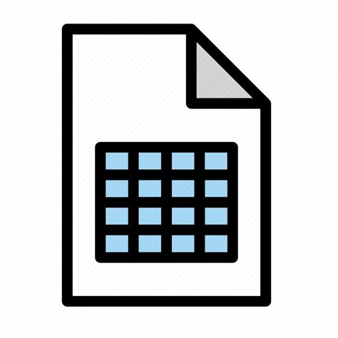Document File Format Csv Excel Grid Xls Icon Download On Iconfinder