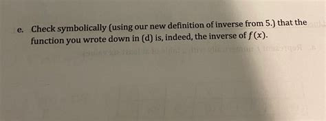 Solved Linear Inverse Investigation Consider The Chegg Com