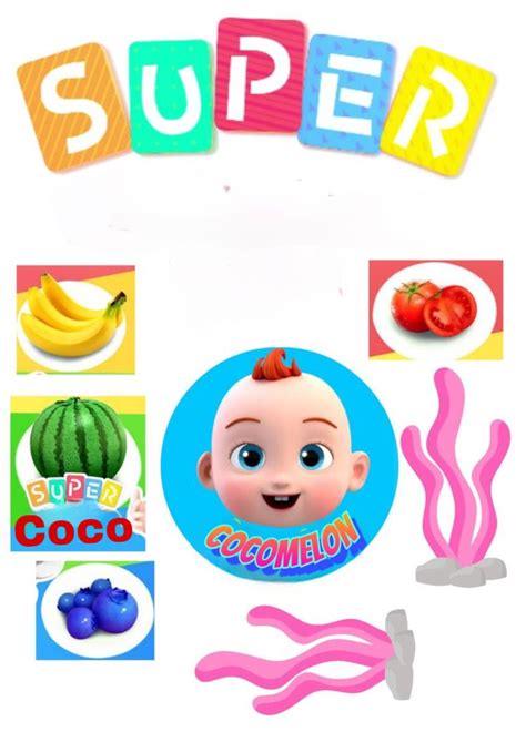 Pin By Tere Landa On Cake Topper D Cocomelon Outdoor Decor Decor Cake Toppers