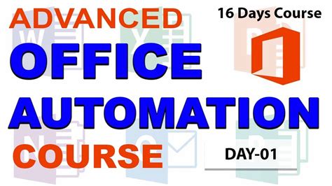 Office Automation Advanced Complete Course Start Microsoft Word 01 Youtube