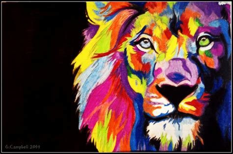 Colorful Lion Wallpaper Wallpapersafari