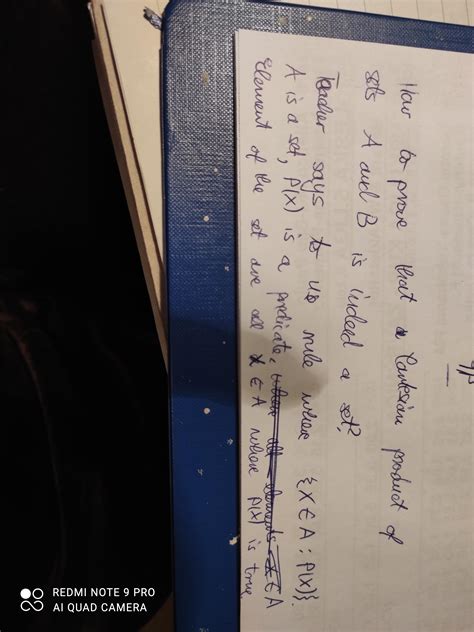 How To Prove That A Cartesian Product Of Sets A And B Is Indeed A Set R Askmath