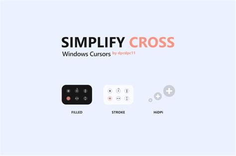Simplify Cross Windows Cursors WINDOWSCUSTOMIZATION Com