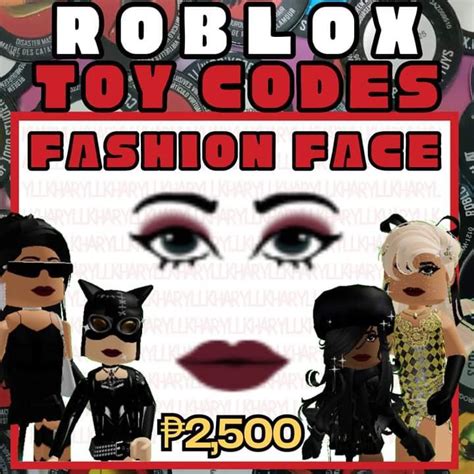 Roblox Toy Code Fashion Face Hobbies And Toys Toys And Games On Carousell