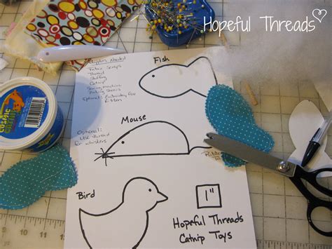 Hopeful Threads Easy Catnip Toys Tutorial With Template