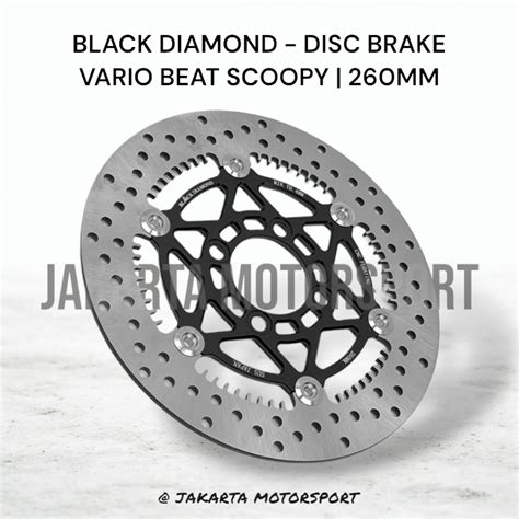 Jual Black Diamond Front Disc Brake Vario Beat Scoopy Stylo 260mm Type