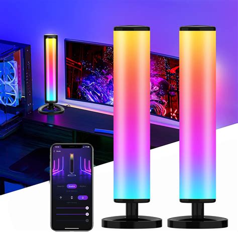 Rs Barre Lumineuse Intelligente Rvb Contrôle Par Application Bluetooth Lumières Dambiance De