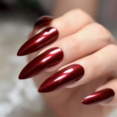 Top 27 Red Chrome Nail Styles Dazzle With Trendy Manicures