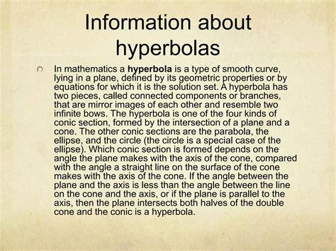 Hyperbolas Ppt
