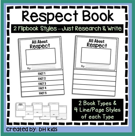 Respect Report Character Trait Research Project Sel Social Emotional Book