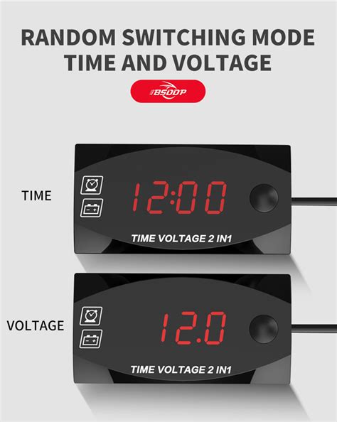 Bsddp Multifunction Led Electronic Time Meter Customized 2 In 1 Voltage