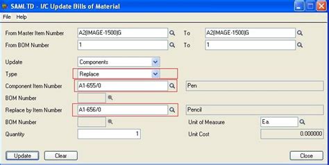 Update Bills Of Material In Sage 300 Erp Sage 300 Erp Tips Tricks And Components