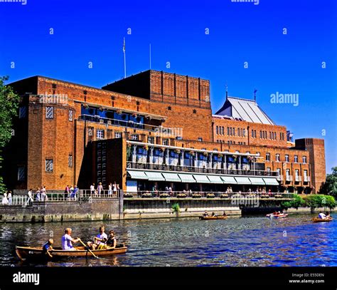 View Of The Royal Shakespeare Theatre Showing Waterfront Stratford