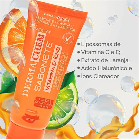 Sabonete Líquido Vitamina C Ions Dermachem 100ml Shopee Brasil
