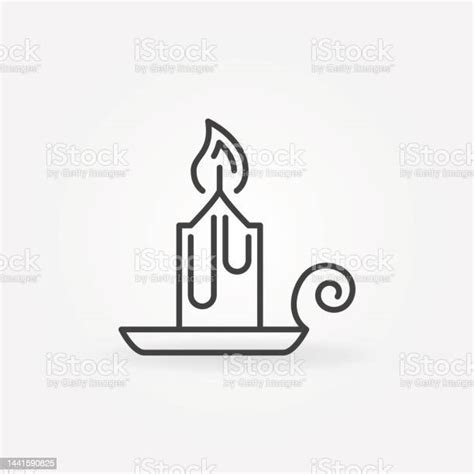 크리스마스 촛불 벡터 선 아이콘입니다 홀더 기호에 촛대 개념에 대한 스톡 벡터 아트 및 기타 이미지 개념 개성 개념 고풍스런 Istock