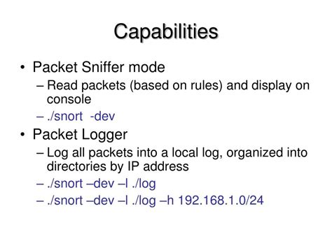 PPT Snort Intrusion Detection System PowerPoint Presentation Free