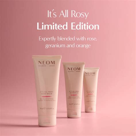 Neom Wellbeing Its All Rosy Hand Balm 75ml Face The Future