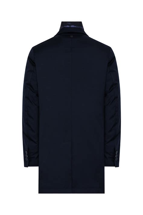 Spencer Down Padded Coat Made Of Technical Wool With High Performance Back Membrane Featuring A