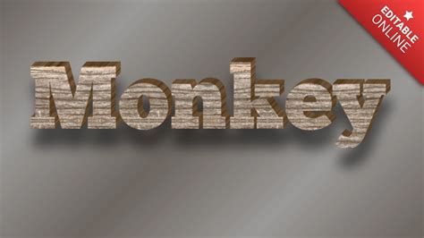Monkey Text Effect Generator Textstudio