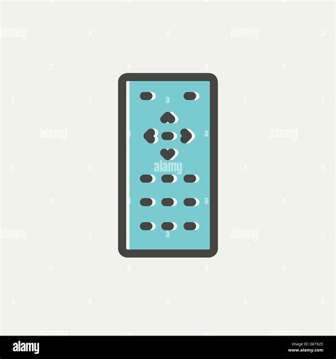 Remote Control Thin Line Icon Stock Vector Image And Art Alamy