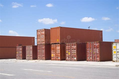 Containers Stack III Stock Photo Image Of Industry Exchange