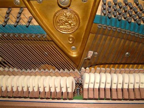 Bechstein Pianos Model 9 String Inlaid Fiddleback Mahogany Cabinet