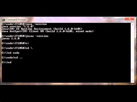 Intro To Java At The Command Prompt YouTube