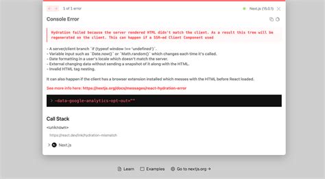 Nextjs 15 Hydration Error I Recently Decided To Try Out Nextjs By