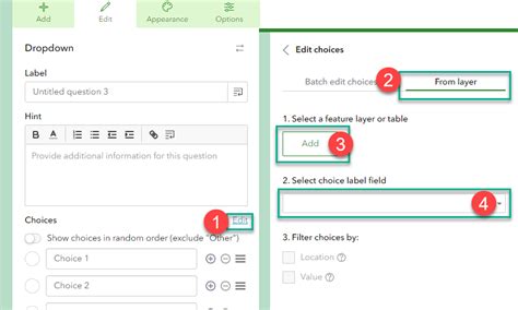 Connect To Multiple Sources Via Survey Widget Esri Community